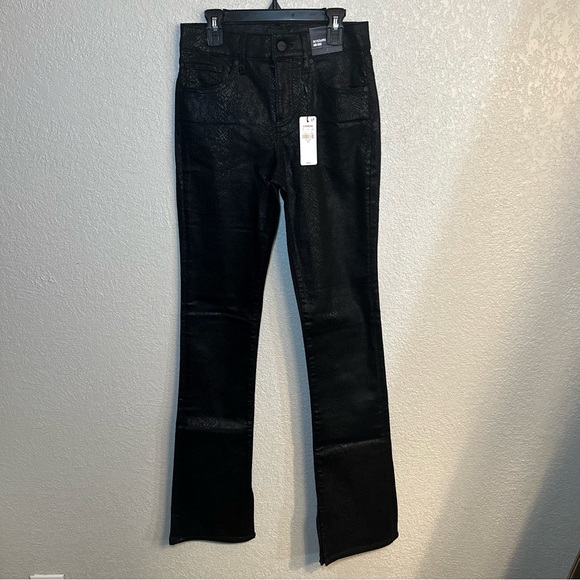 Express | Jeans | Mid Rise Black Coated Snakeskin Skyscraper Jeans ...
